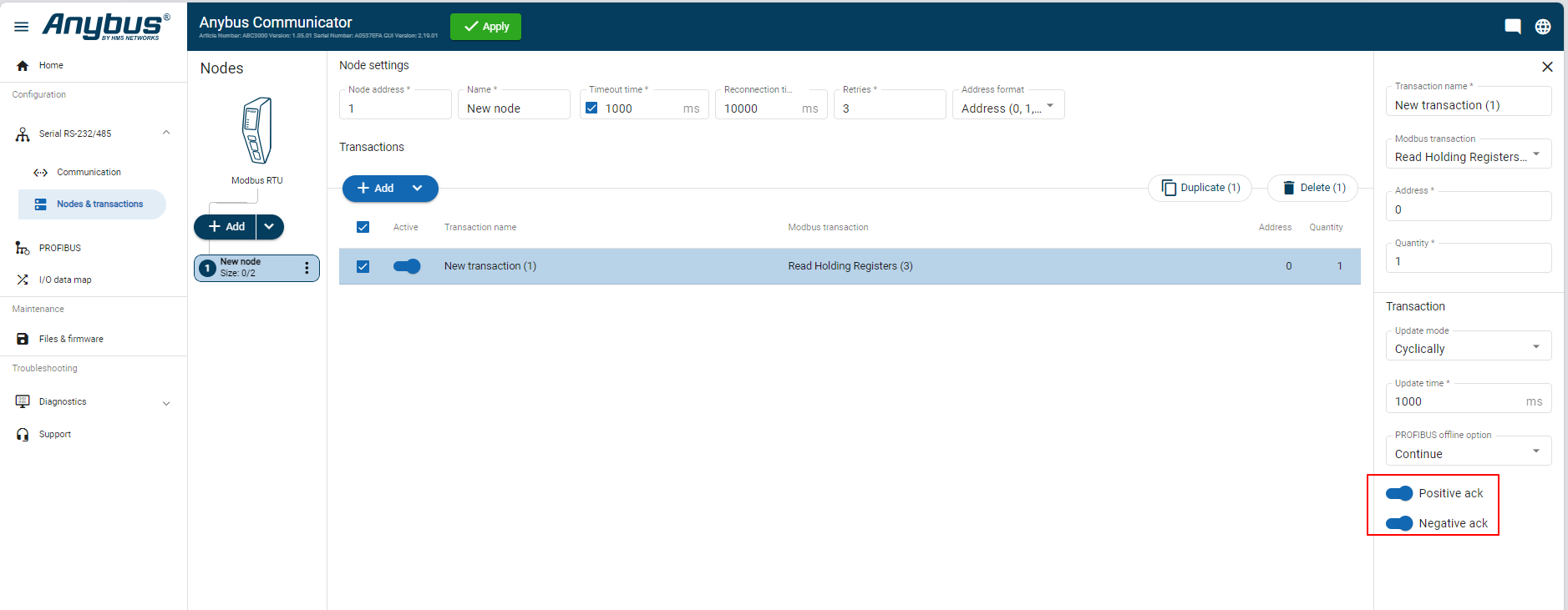 How to use “Postive ack” and "Negtive ack" function in Serial gateway ...