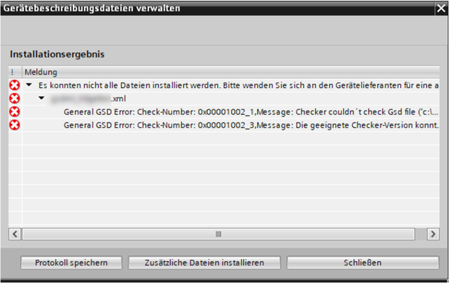 How To Fix The Checker Couldn´t Check Gsd File Error While Importing A Profinet Gsd File In